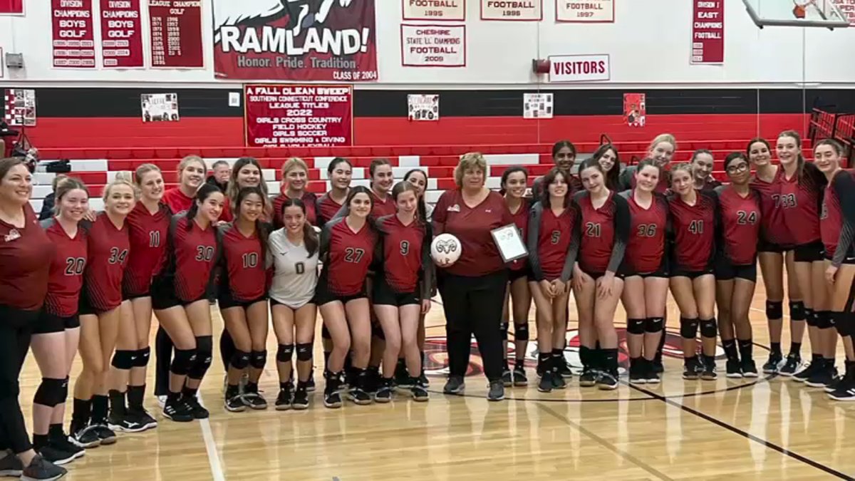 Cheshire girls volleyball coach celebrates big career milestone – NBC ...
