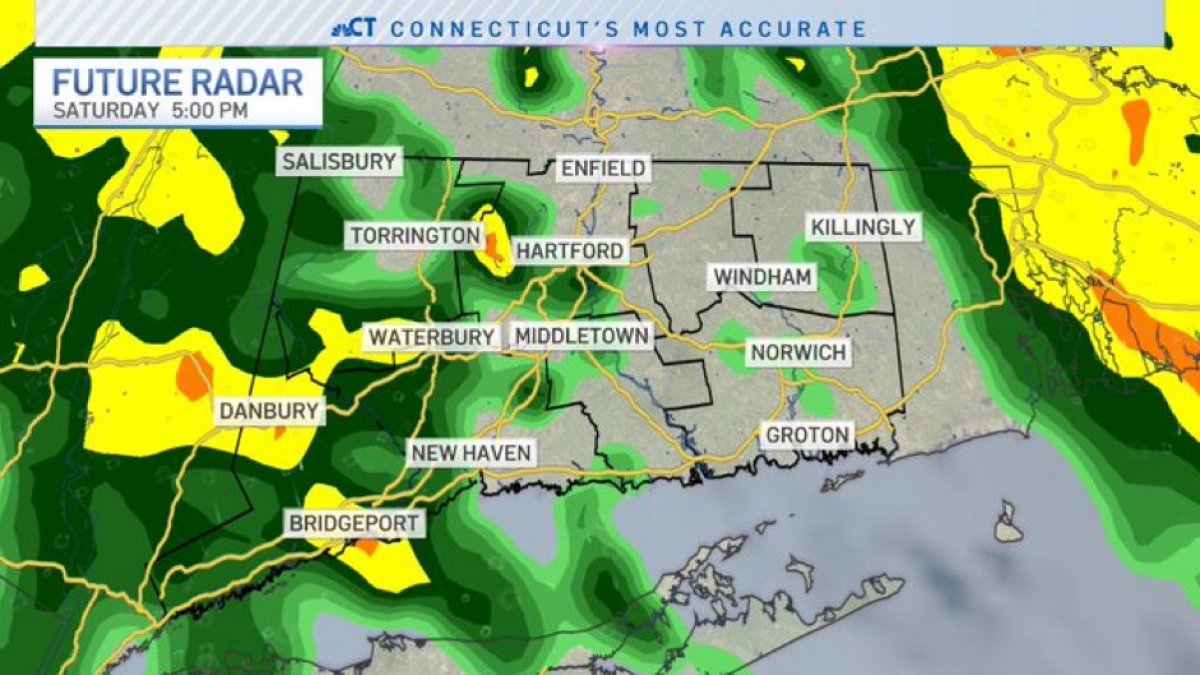 Scattered showers in Connecticut Friday and more rain Saturday – NBC ...