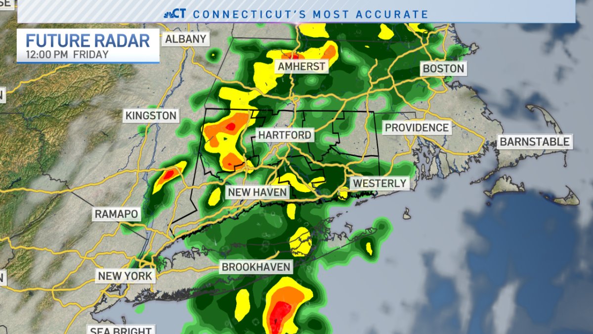 Rain continues tonight and dampens another weekend – NBC Connecticut