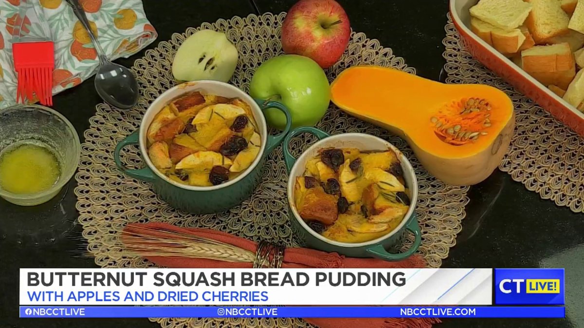 CT LIVE!: Butternut Squash Bread Pudding – NBC Connecticut