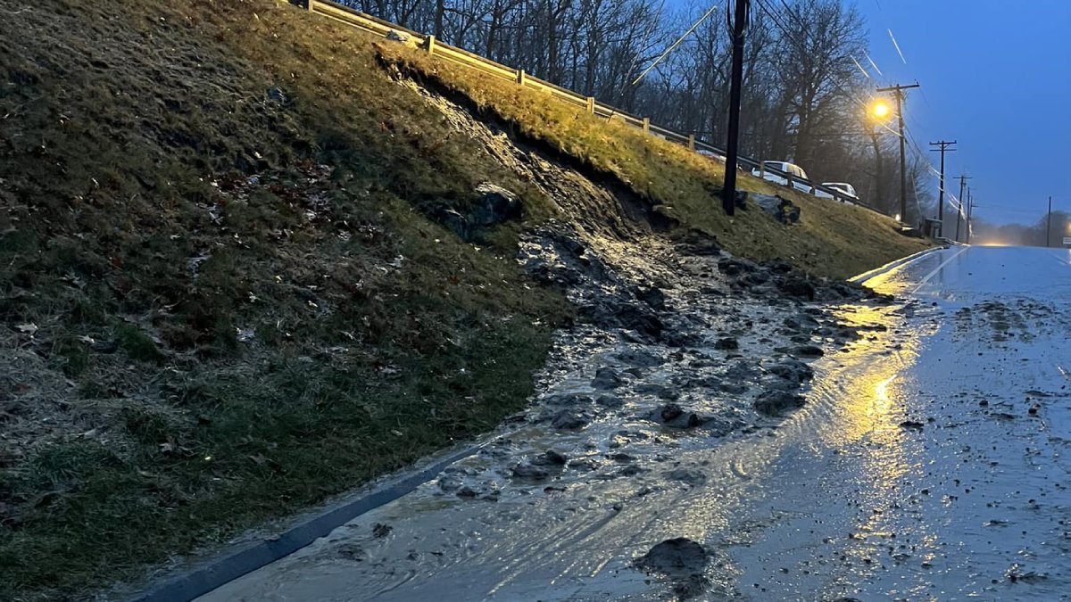 Mudslide sends mud onto road in Wolcott – NBC Connecticut