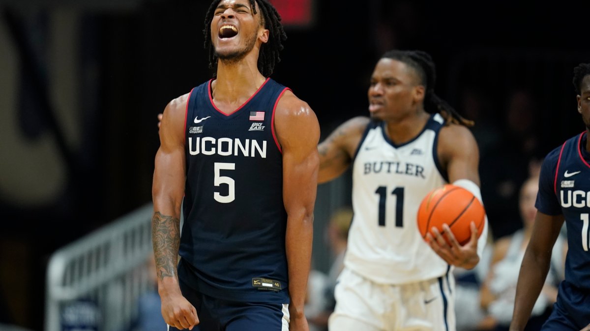 No. 4 UConn comes back in 2nd half to beat Butler 88-81 behind Karaban ...