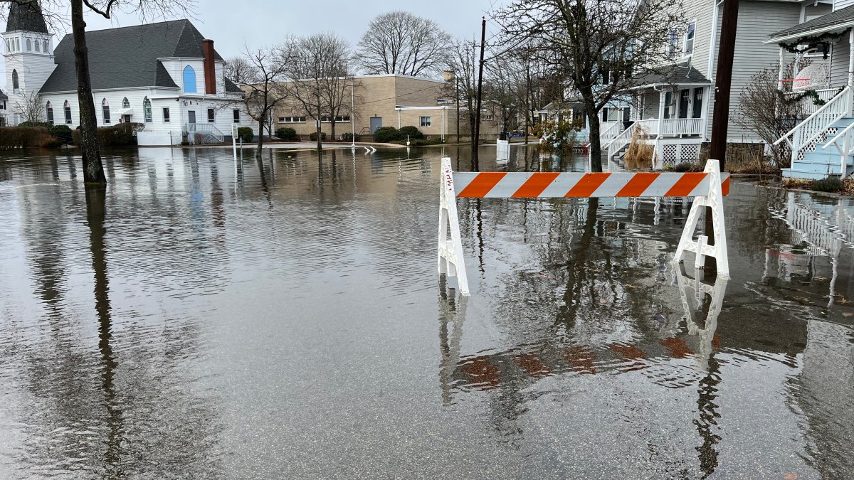 High tide causes flooding along shoreline after latest storm – NBC ...