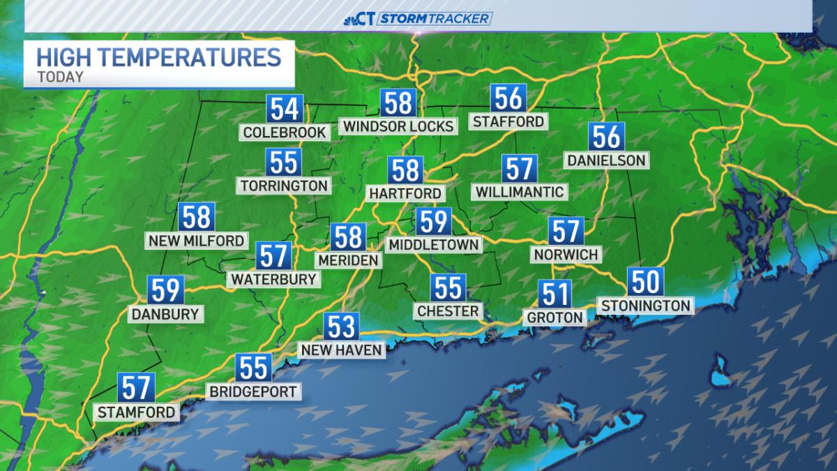 Near record warmth today, Winter Storm Watch issued for parts of Conn ...