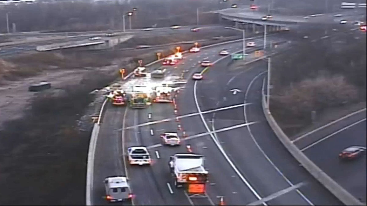 I-84 in Plainville reopens after tractor-trailer rollover – NBC Connecticut