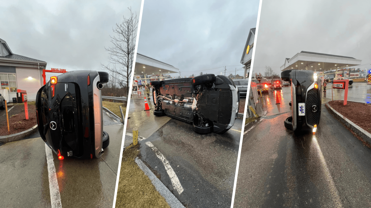 SUV tips over in Dunkin’ drive-thru in Londonderry, NH – NBC Connecticut