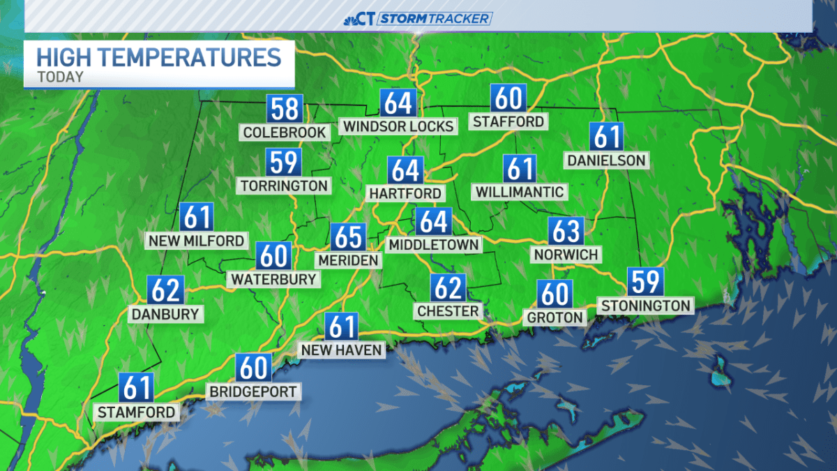 Rain moves out of Connecticut early Sunday, mild temperatures move in ...