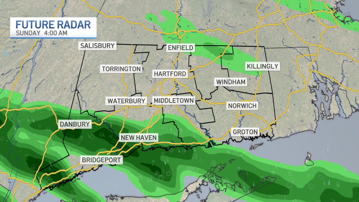 Scattered showers possible this evening – NBC Connecticut