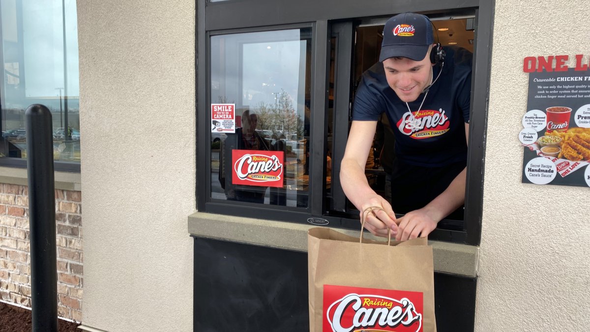 Members of champion UConn team greeted fans at Raising Cane’s in ...
