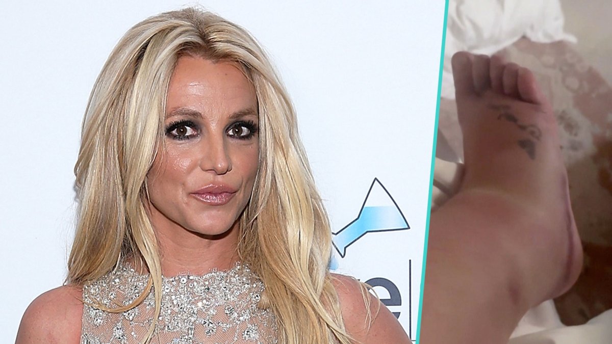 Britney Spears breaks silence and shares video of swollen foot – NBC ...