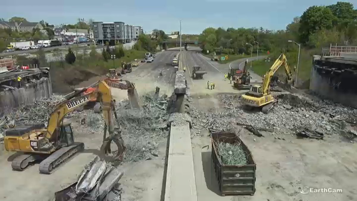Timelapse video shows removal of bridge over I-95 in Norwalk in 60 ...