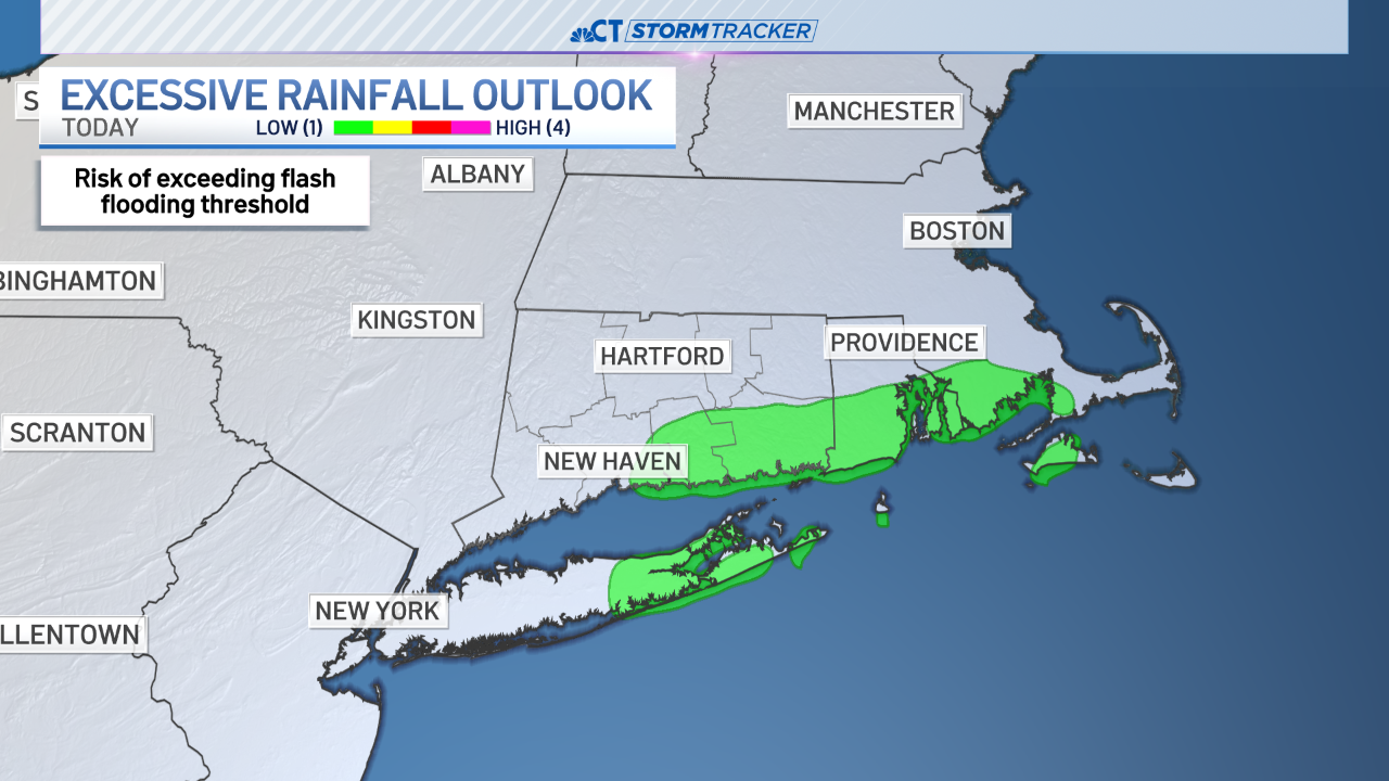 Heavy rain continues overnight with localized flooding possible – NBC ...