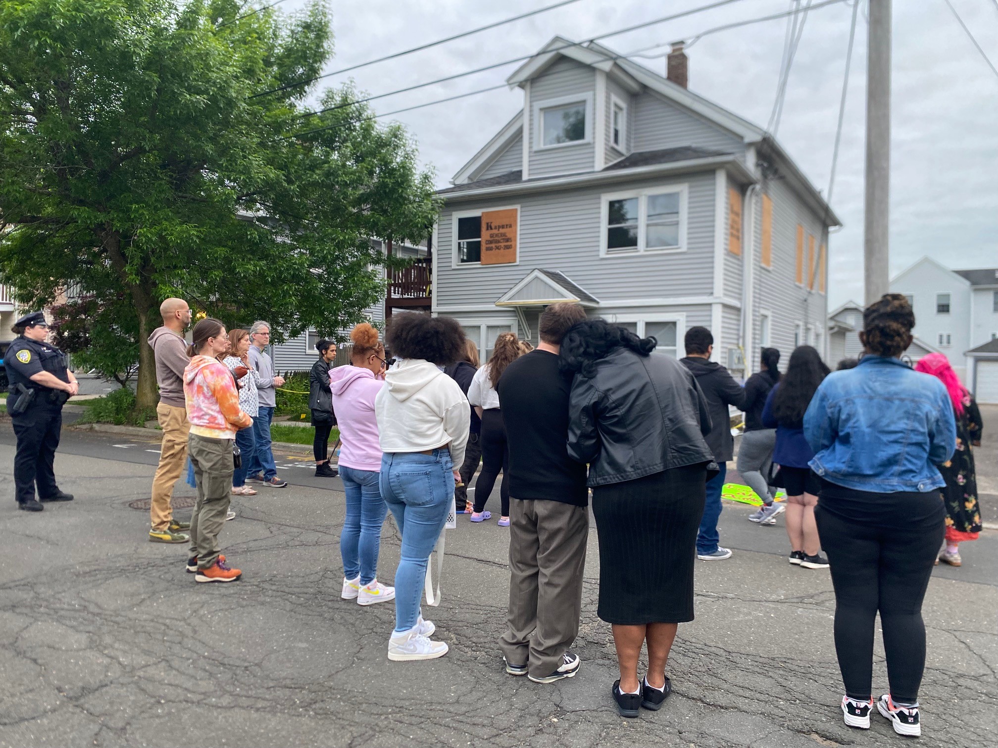 Vigil held for Wallingford mother and son killed before house fire ...