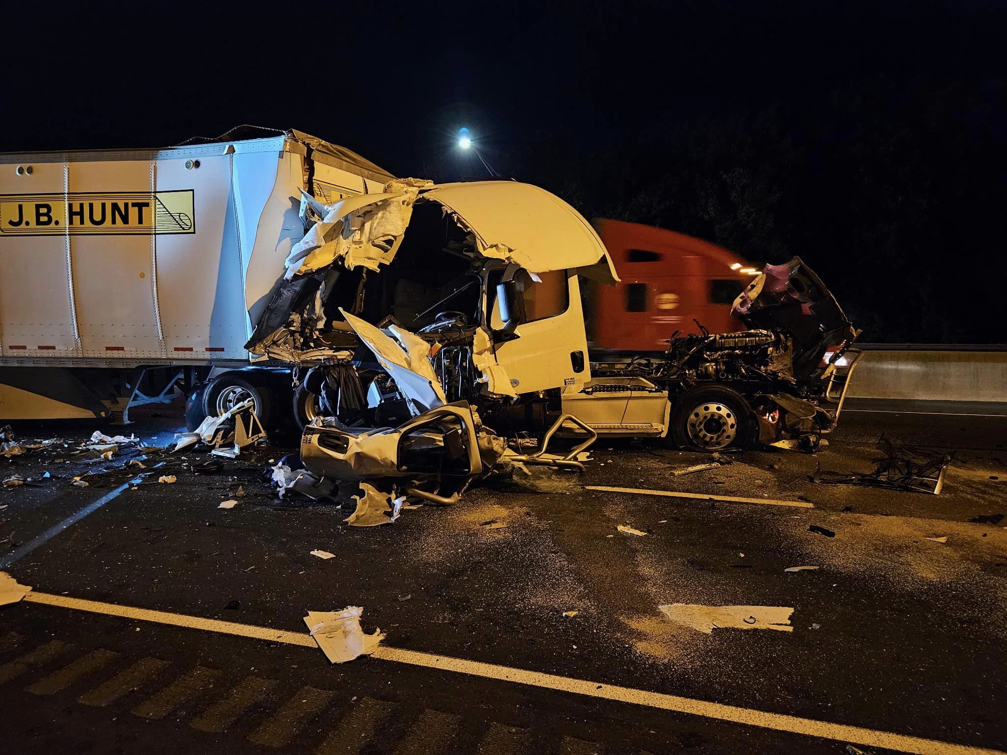 Crash on I-95 in Milford crushes tractor-trailer – NBC Connecticut