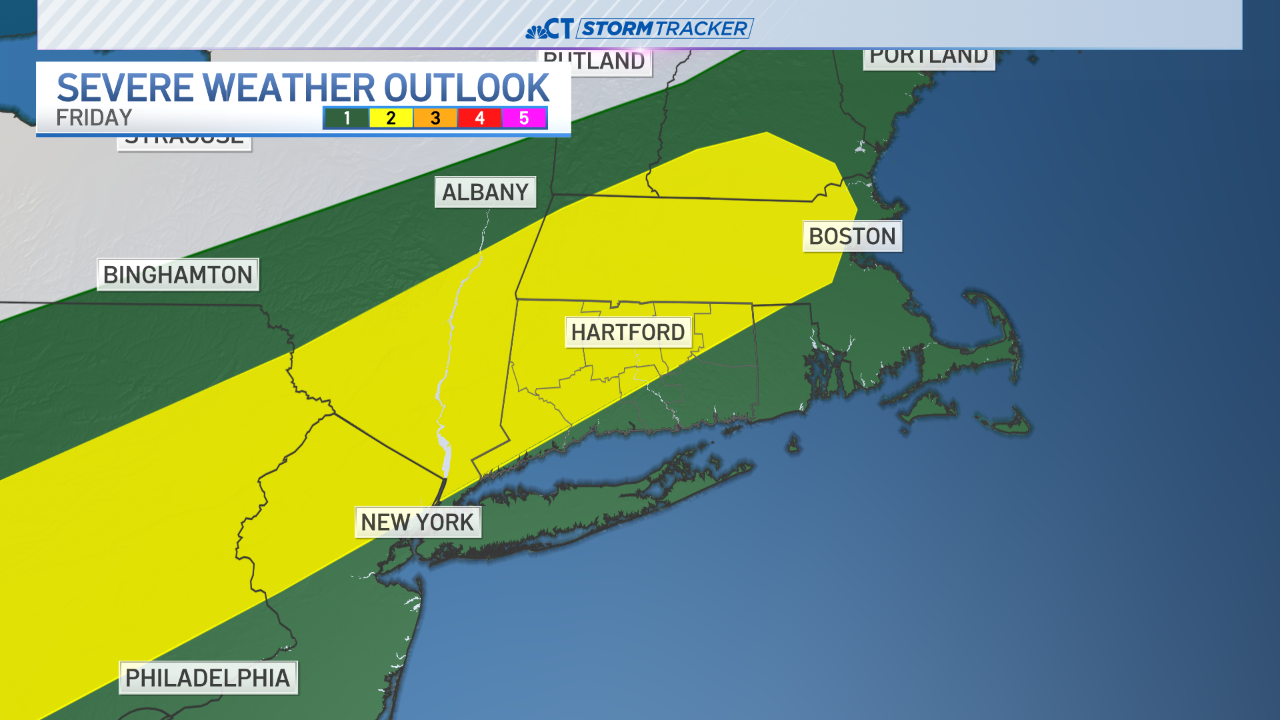 Tracking the potential for strong thunderstorms on Friday – NBC Connecticut