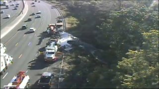 Truck rollover causing delays on I-84 East in Cheshire – NBC Connecticut