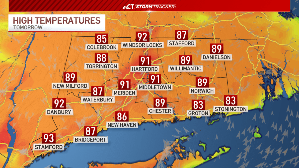 Another day of record-breaking heat in Connecticut; storms possible ...