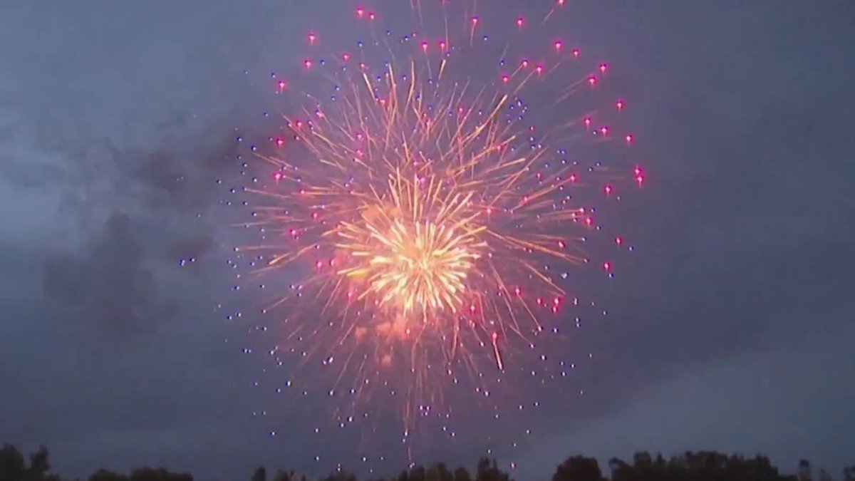Fireworks in Simsbury light up the sky during Talcott Mountain Music ...