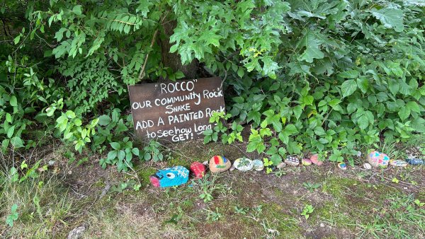 Cheshire community ‘rock snake’ begins to grow along river trail – NBC ...