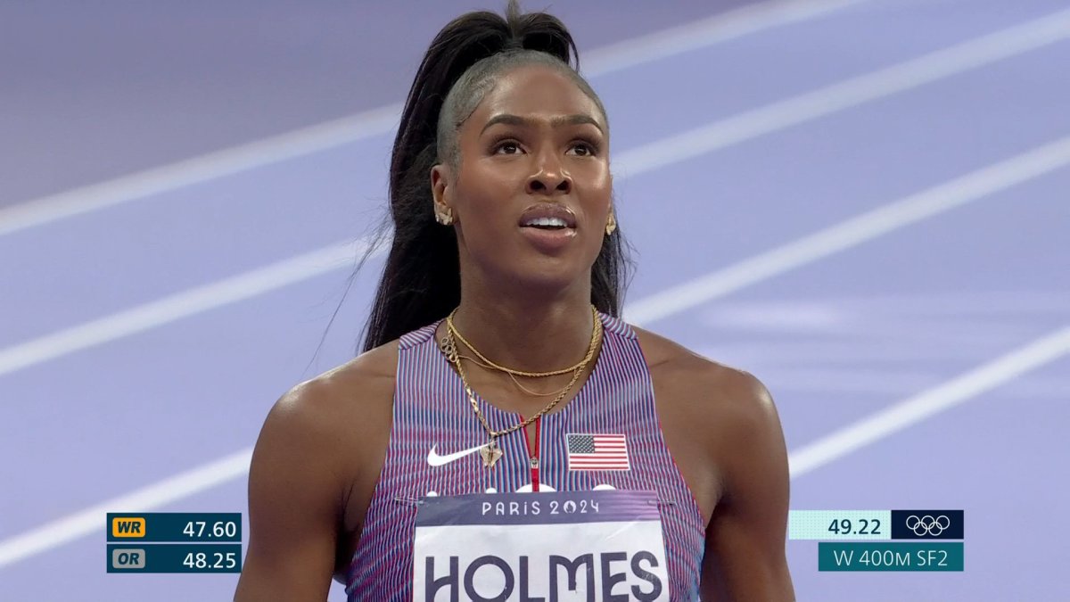 HIGHLIGHTS: Connecticut sprinter Alexis Holmes advances to Olympic 400m ...