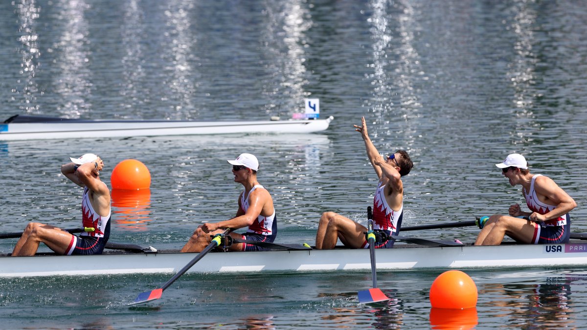 Old Lyme rower wins gold in the men’s four at Paris Olympics – NBC ...