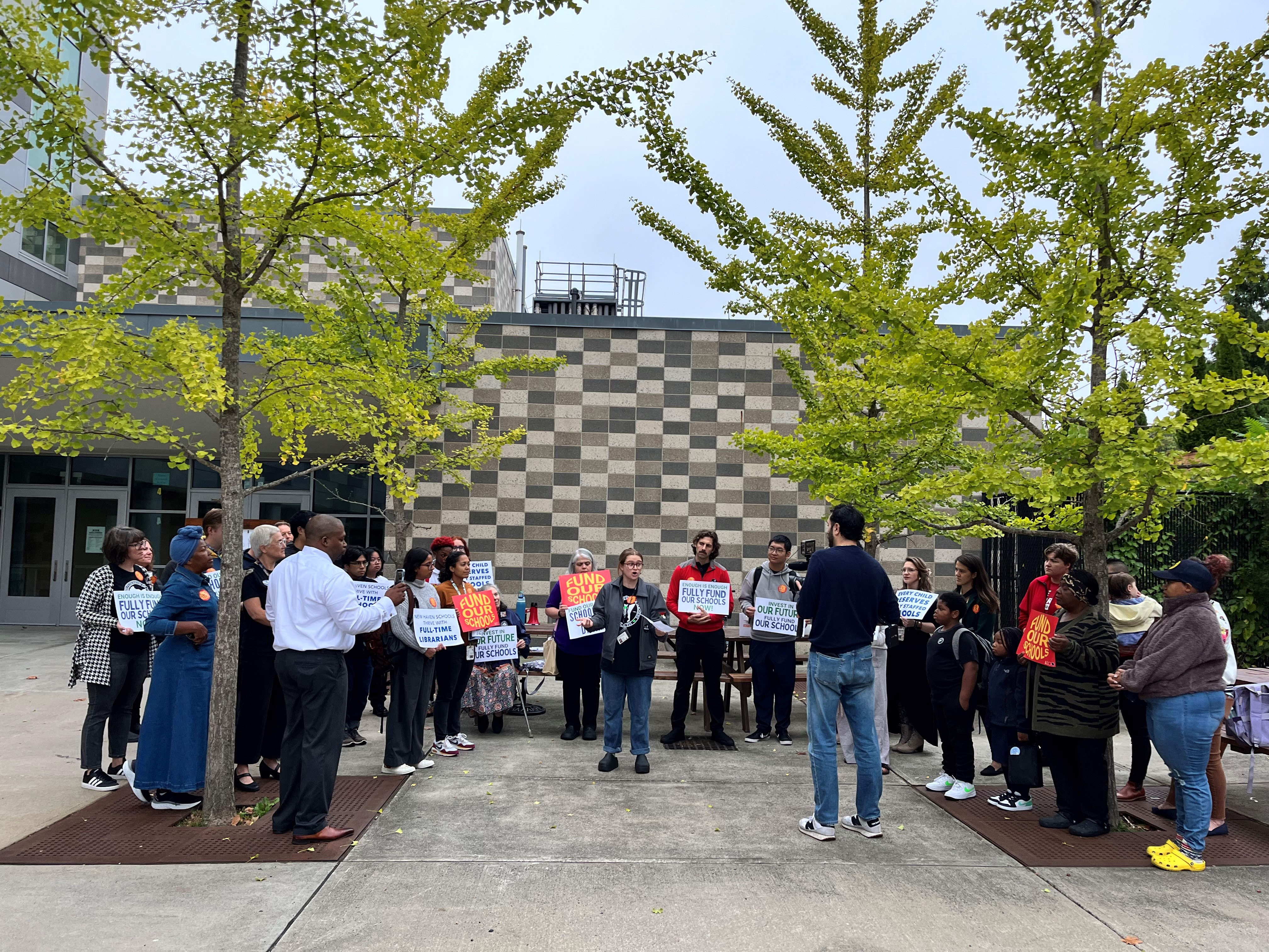 Teachers in New Haven rally for more federal funding as pandemic relief ...
