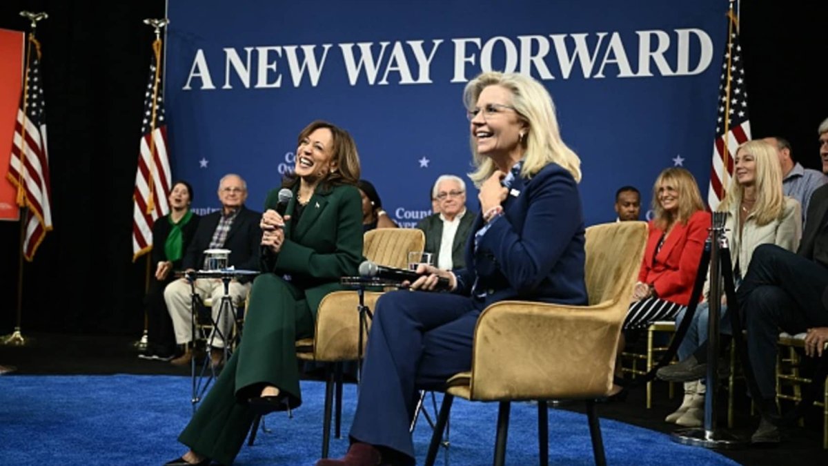 Harris, Liz Cheney tour battleground states to reach Republicans down ...
