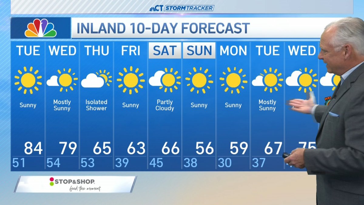 Morning forecast for Oct. 22 – NBC Connecticut