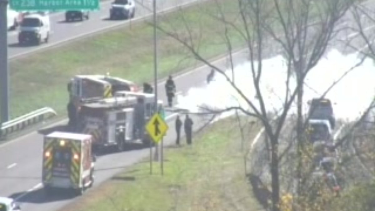 Route 9 South reopens after car fire in Cromwell – NBC Connecticut