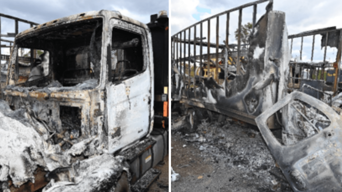 Fire set to construction vehicles off I-84 caused $1 million in damage ...