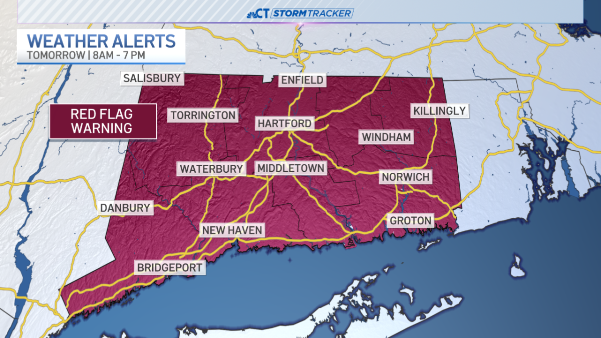Red flag warning issued for fire danger across Connecticut for ...