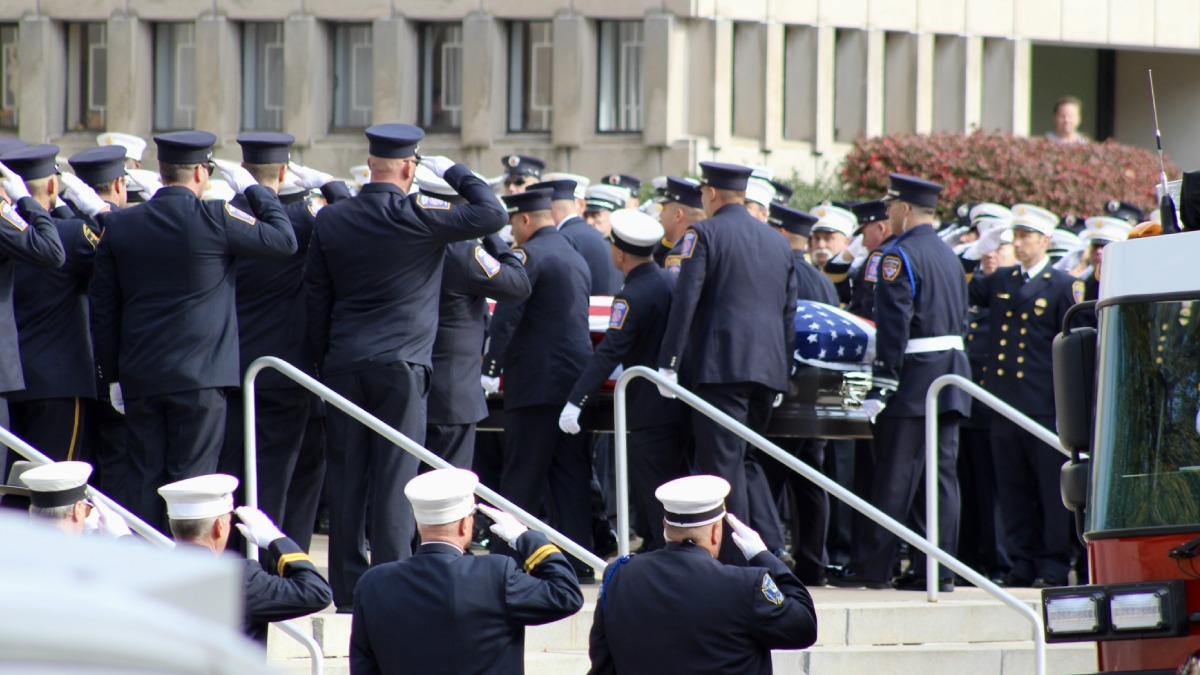 Emotional goodbye to fallen Wethersfield Firefighter Robert Sharkevich ...