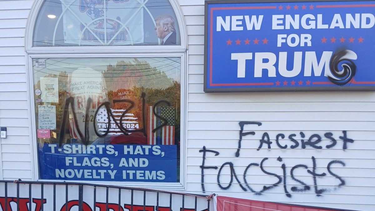 Trump merchandise store vandalized overnight in Vernon – NBC Connecticut