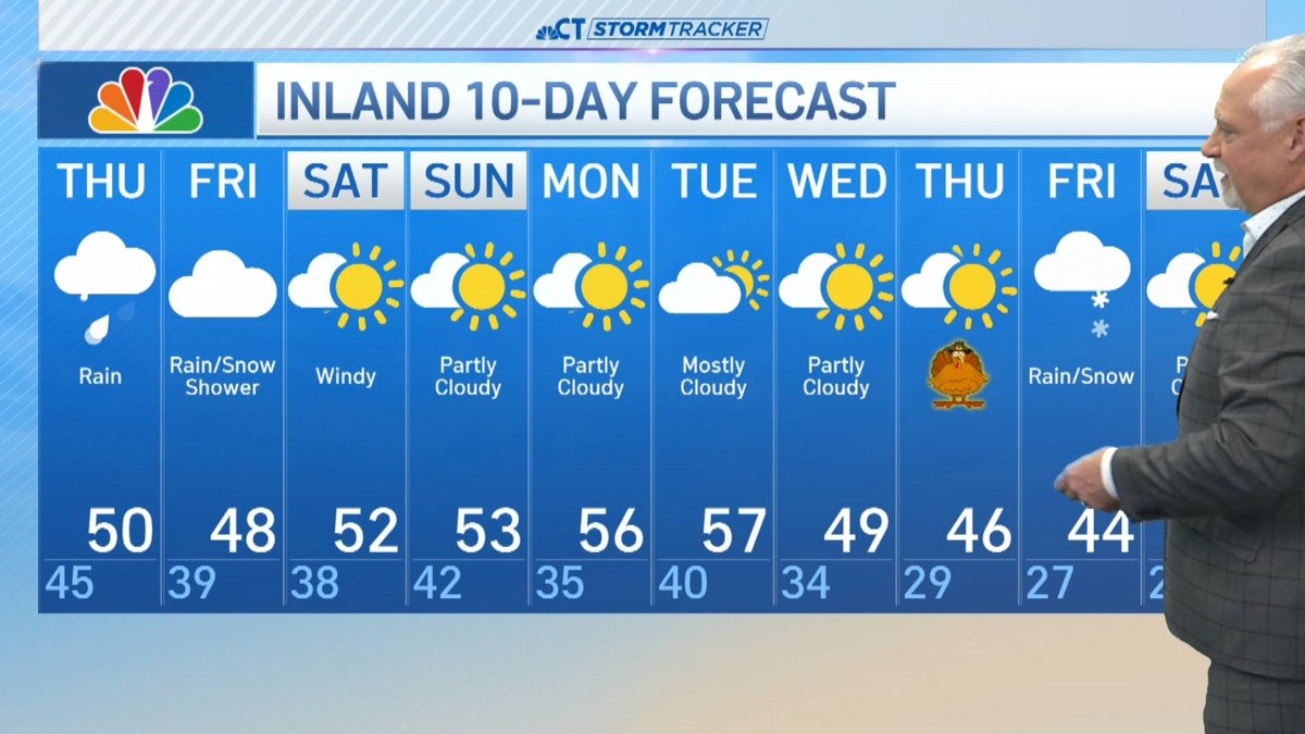 Early morning forecast for Nov. 21 – NBC Connecticut