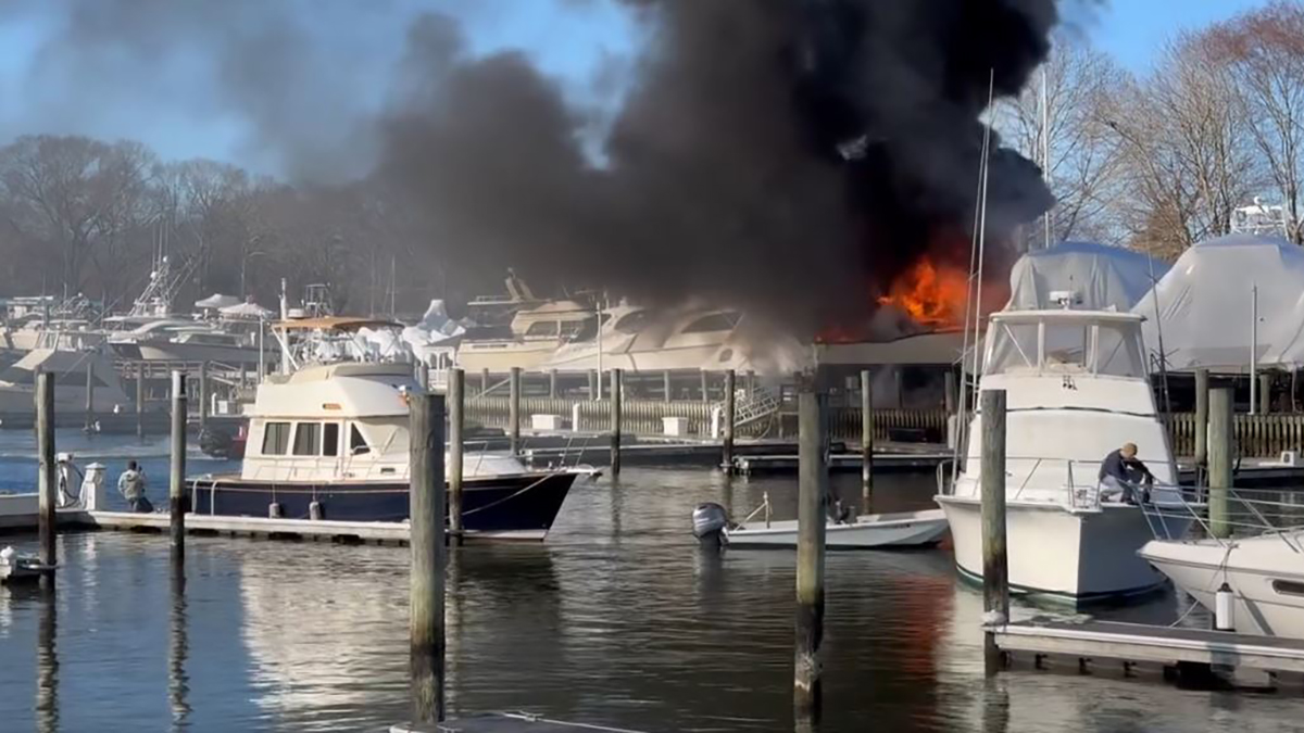 Boat catches fire at marina in Old Saybrook – NBC Connecticut