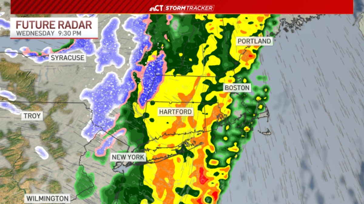 Heavy rain and gusty winds move out of the state – NBC Connecticut