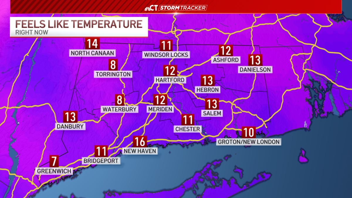 Feels like temps Wednesday are in the single digits and teens – NBC ...