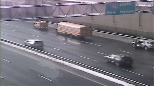 School bus involved in crash on I-91 in Hartford – NBC Connecticut
