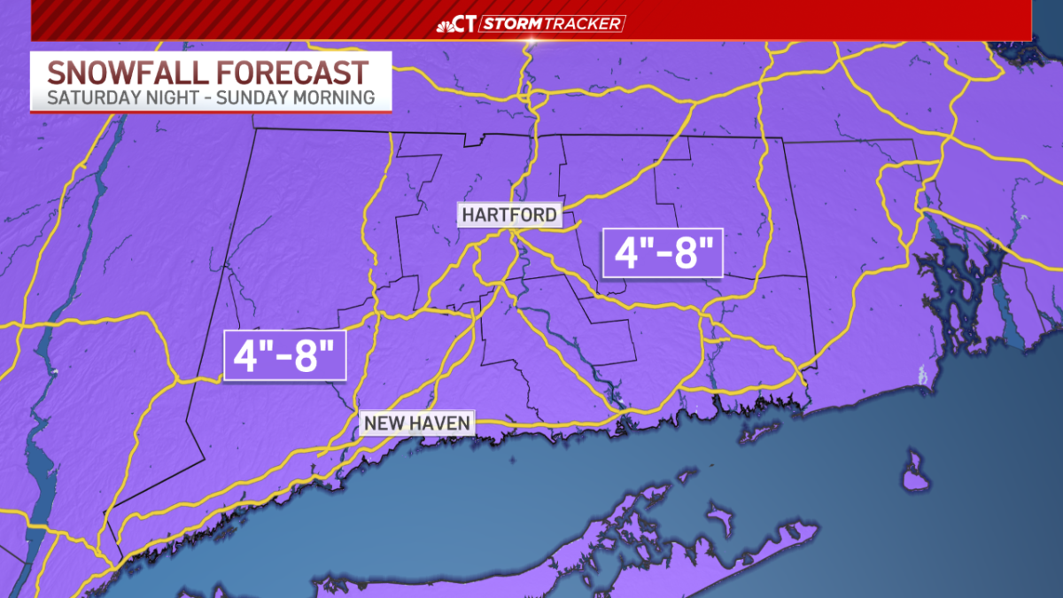 Several inches of snow expected with significant storm Saturday night ...