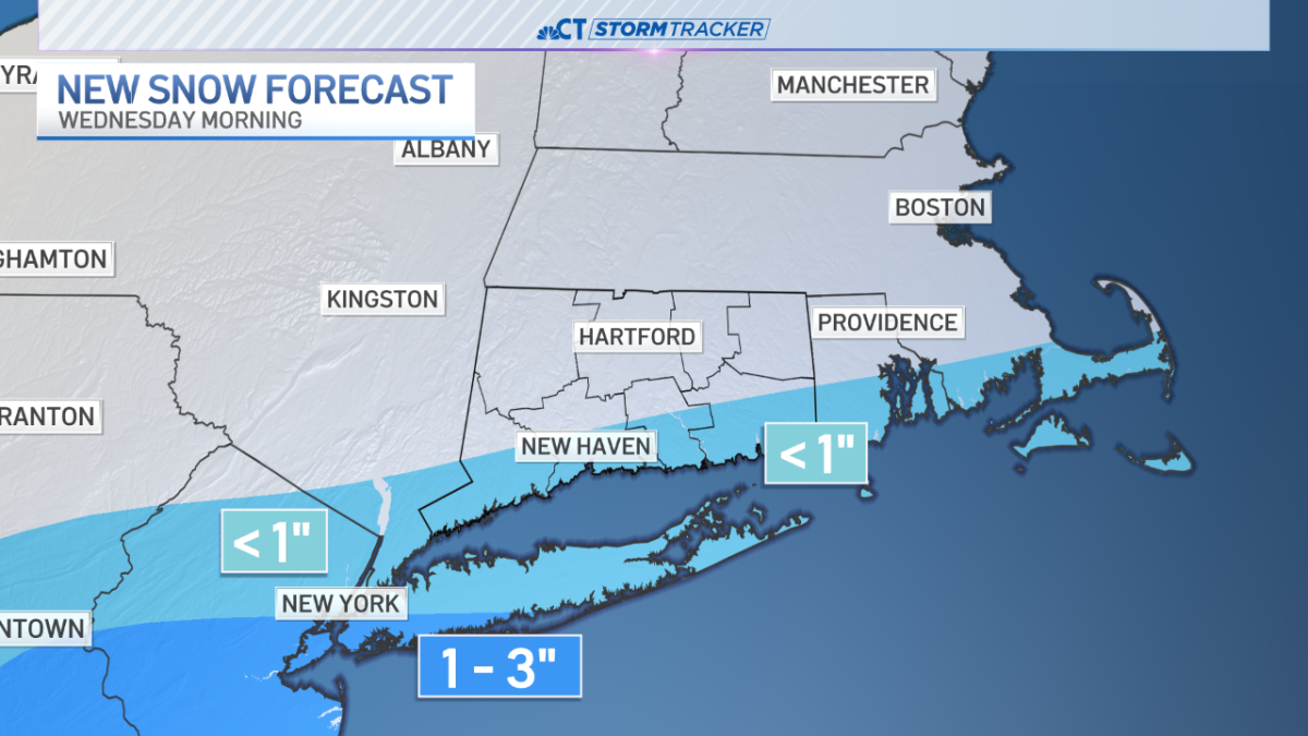 Multiple chances for snow in the coming days – NBC Connecticut