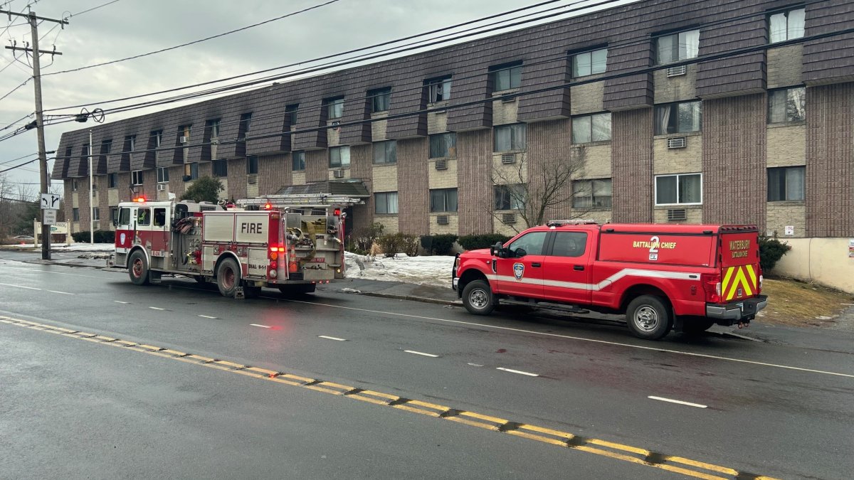 Person taken to hospital after fire at apartment building in Waterbury ...