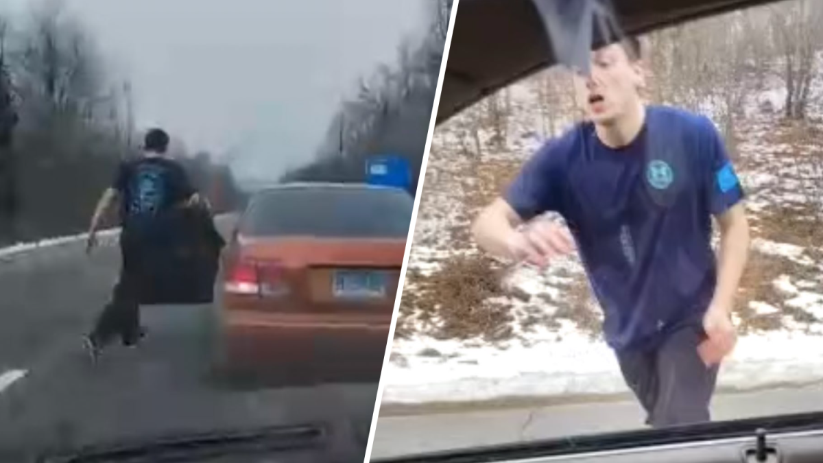 Exclusive: Woman takes video of road rage suspect kicking, damaging her ...