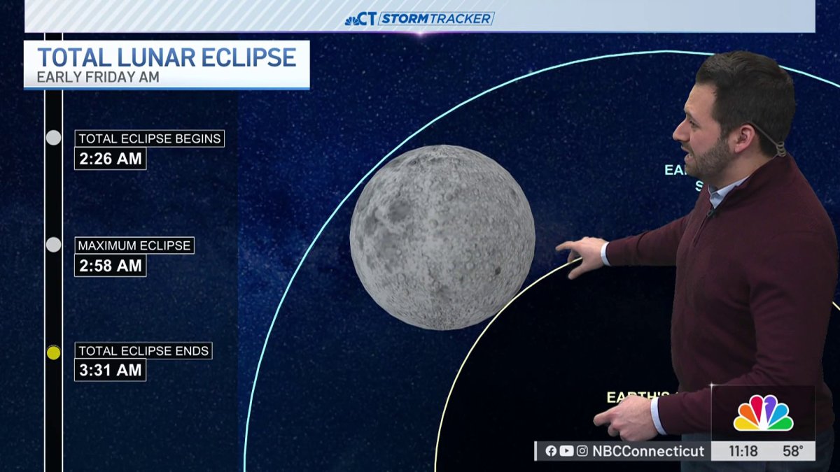 When you can see the March 2025 total lunar eclipse in CT – NBC Connecticut