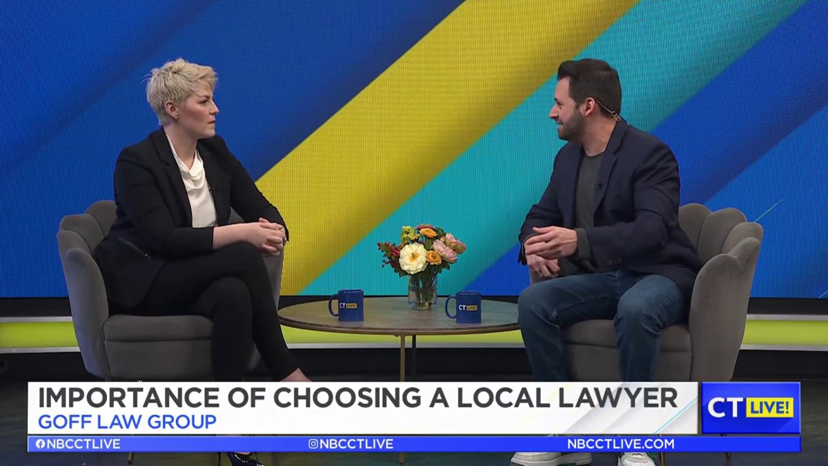 CT LIVE!: Goff Law Group – Importance of Choosing a Local Lawyer – NBC ...