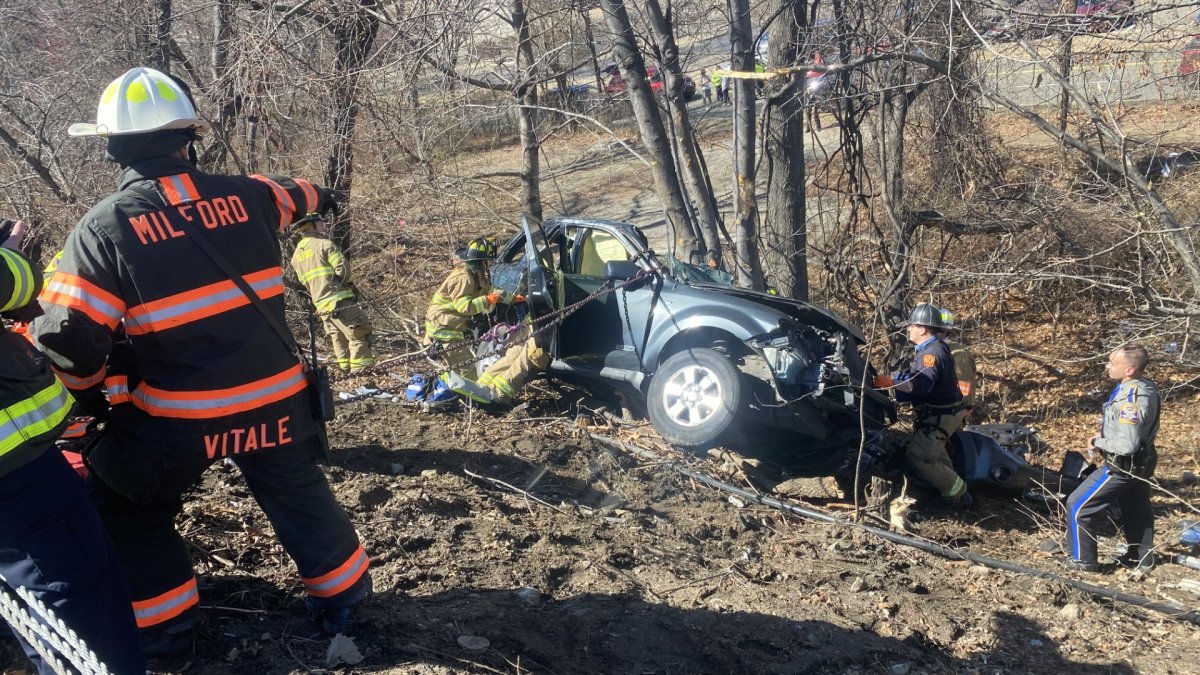 Man seriously hurt after getting stuck under car following crash on I ...