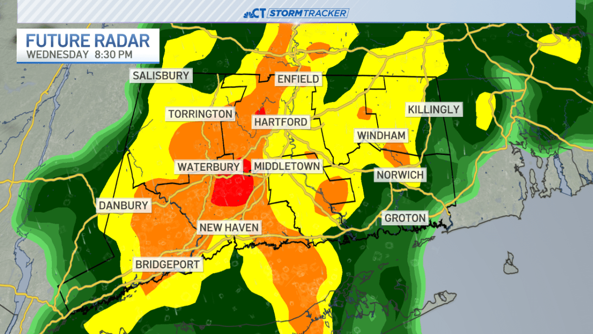Tracking heavy rain and strong winds Wednesday – NBC Connecticut