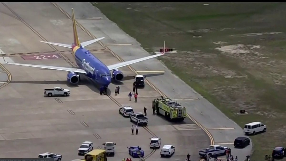 Engine fire forces evacuation of Southwest flight in Houston – NBC ...