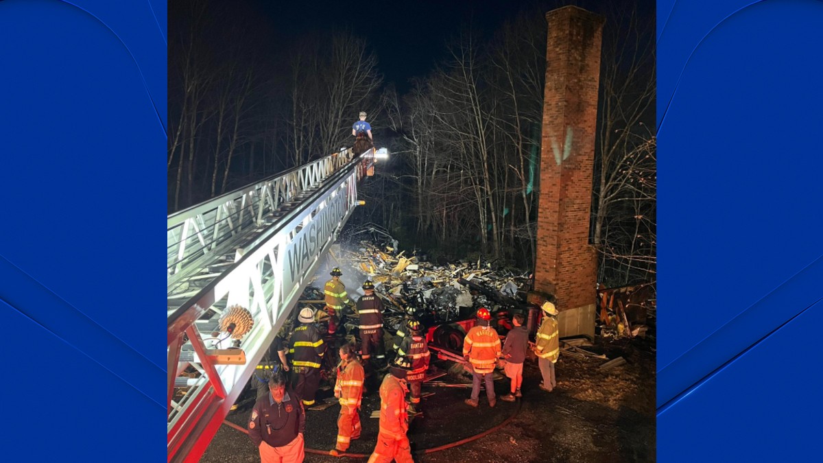 Fire destroys house in Warren, sparks brush fire – NBC Connecticut