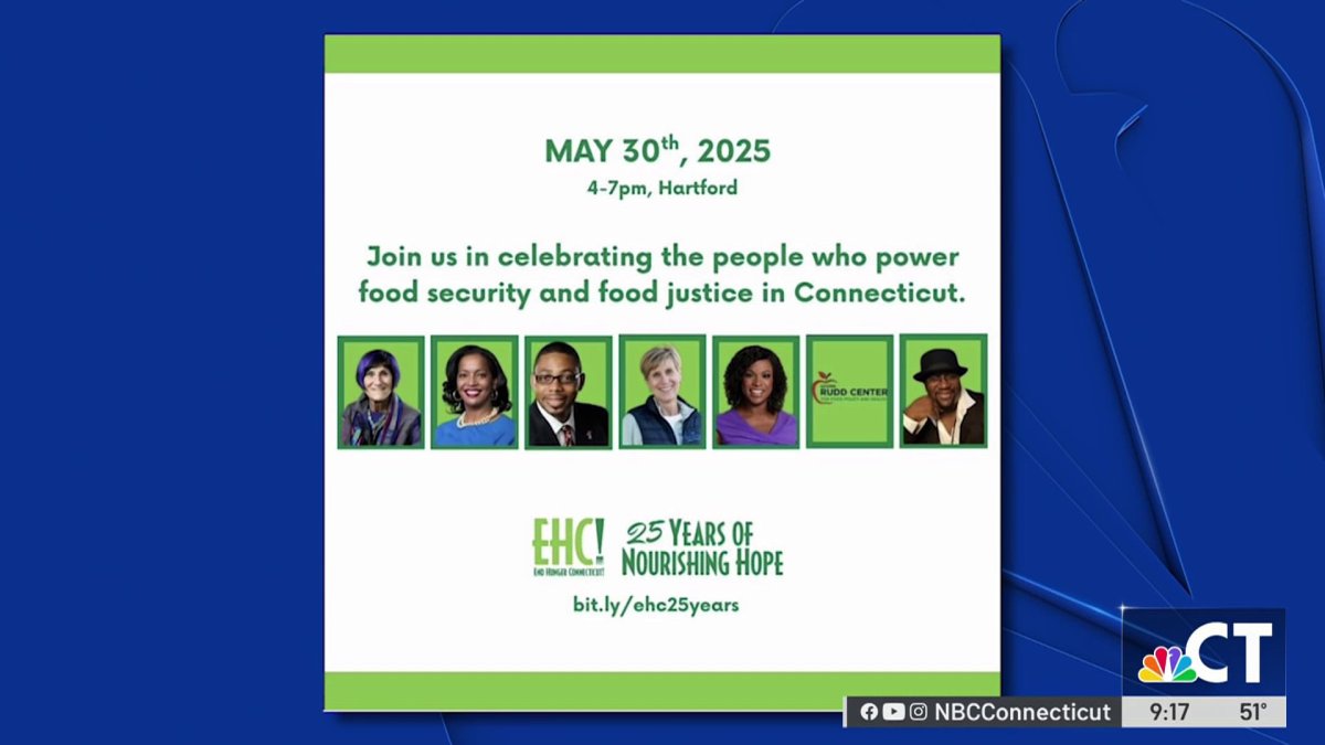 End Hunger Connecticut to celebrate 25th anniversary – NBC Connecticut