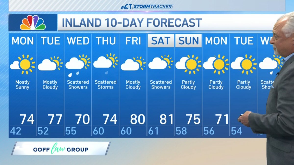 Morning forecast for May 12 – NBC Connecticut